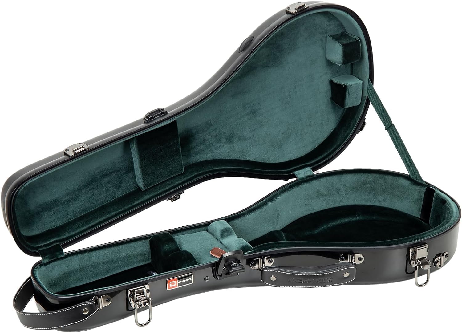 Amazon.com: Crossrock Fiberglass A-Style Mandolin Case, with Accessory ...