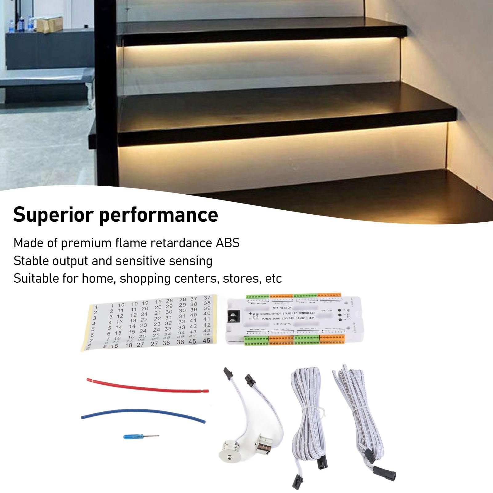 Motion Sensor Stair Lights Indoor Motion Sensor LED Stair Light ...