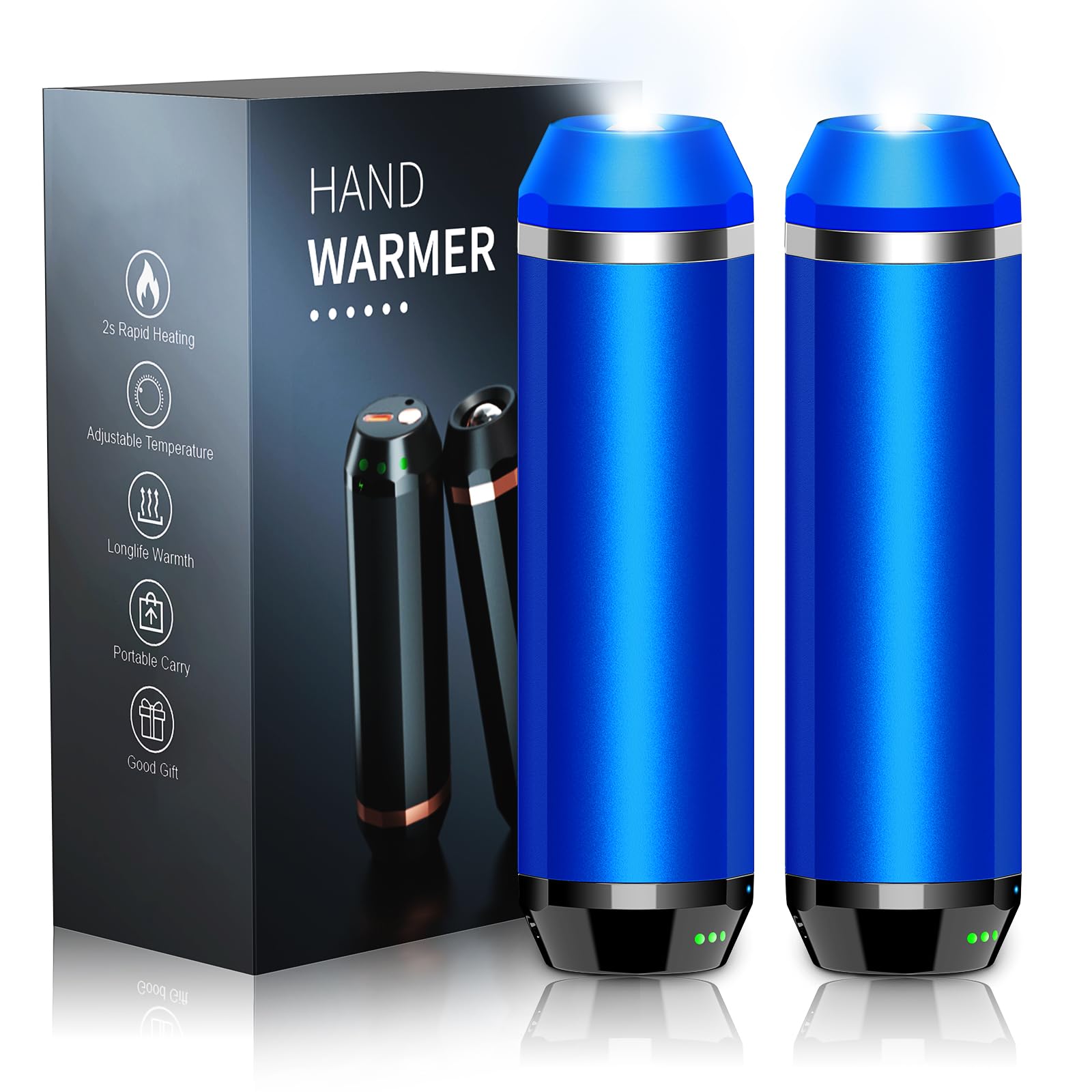 Snapklik.com : Rechargeable Hand Warmers 2 Pack Magnetic, 10000mAh ...