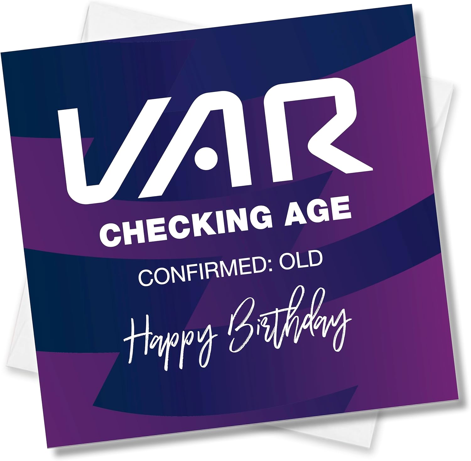 Punkcards - Humorous Football Birthday Card - VAR Checked: Confirmed ...