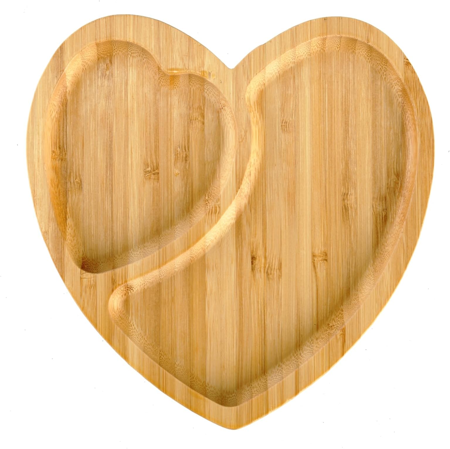 Amazon.com | BinaryABC Heart Shaped Charcuterie Board Wood Serving ...