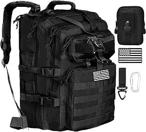 Amazon.com: H&Foumre Military Tactical Backpack, 45L Large Army 3 Day ...