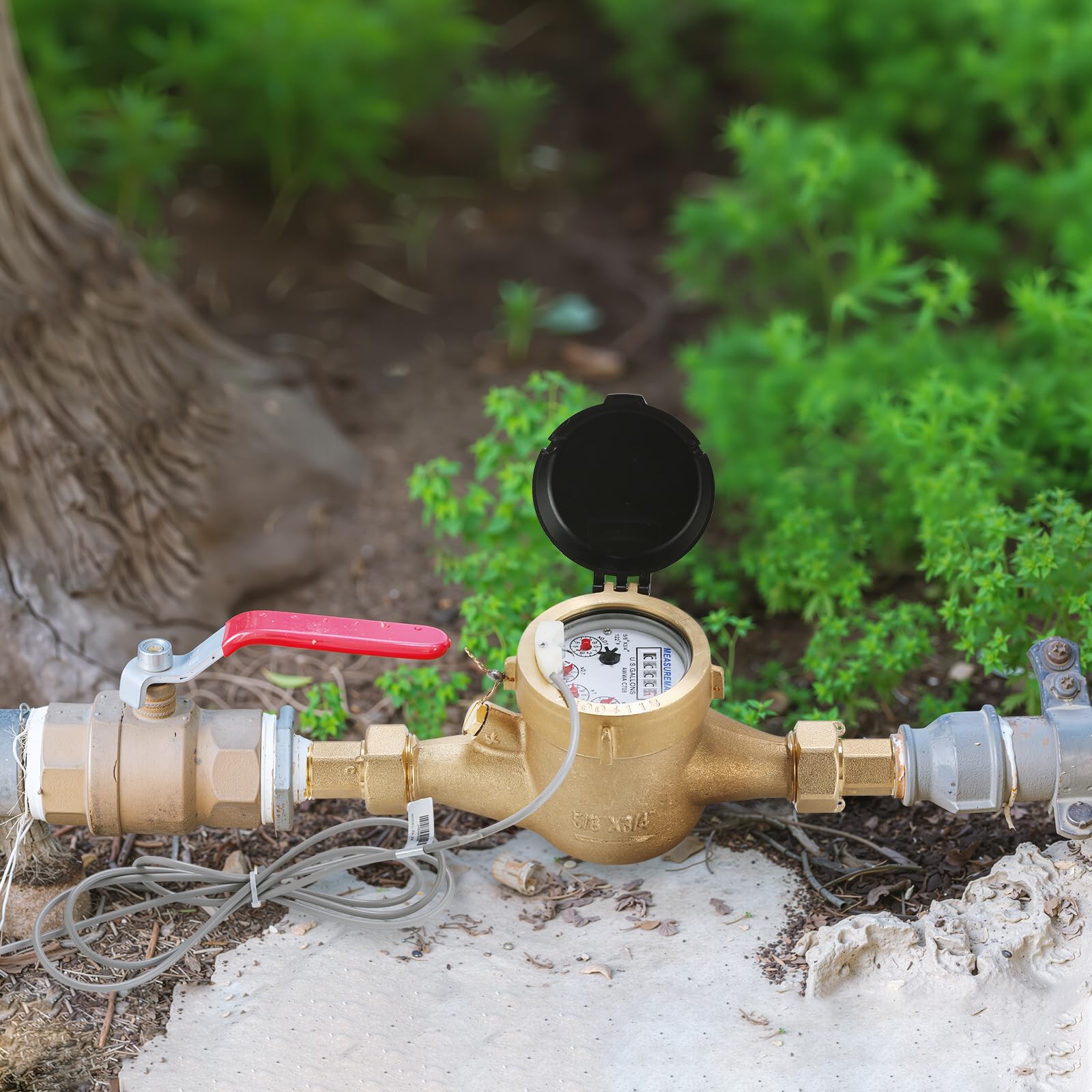Snapklik.com : 3/4" Pulsed Multi-Jet Gallon Water Meter Fully Brass ...