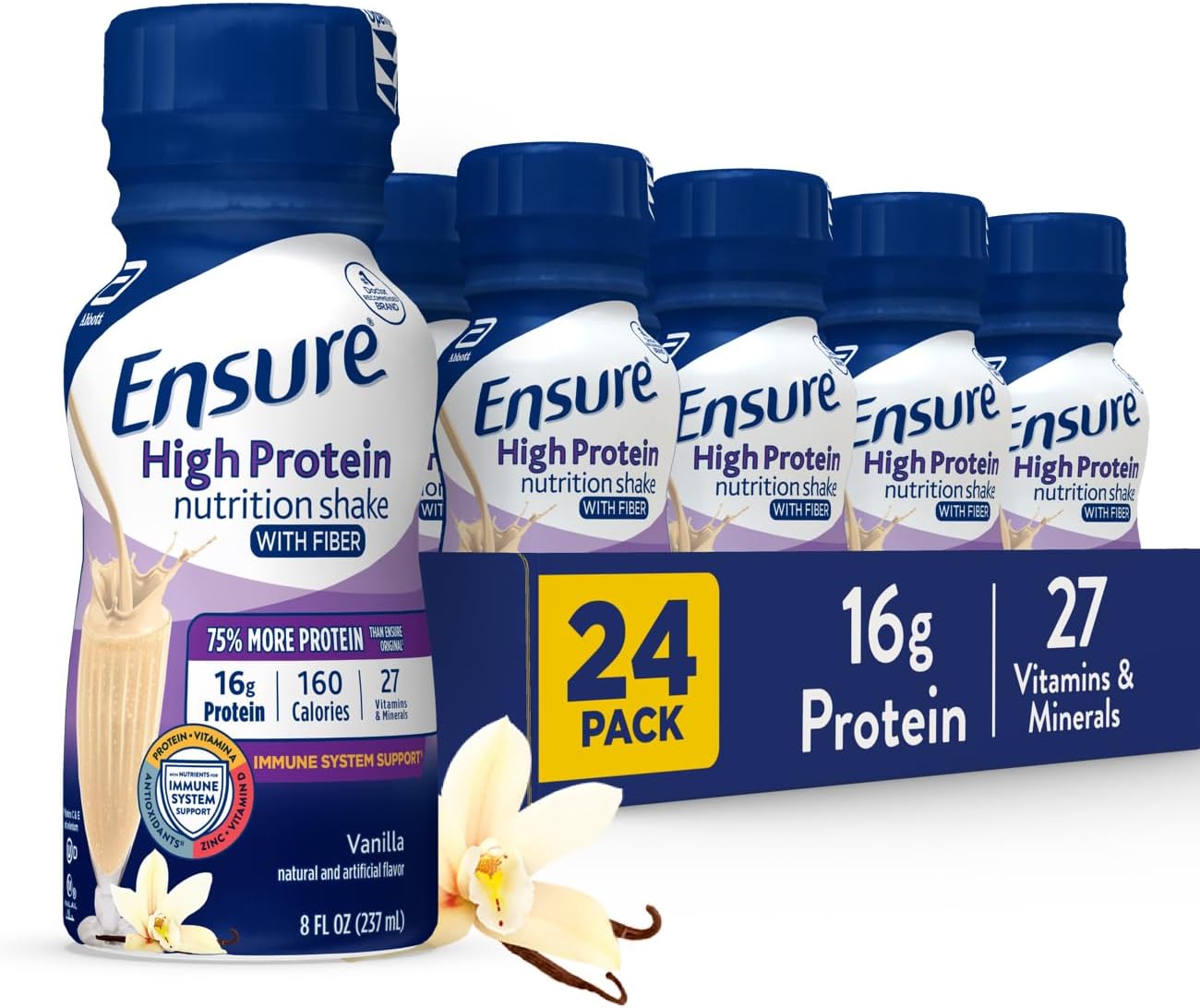 Amazon.com : Ensure Plus Nutrition Shake Vanilla 30 Pack/ 8 Fl Ounce ...