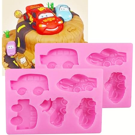 Amazon.com: Silicone Car Chocolate Molds - Sports Auto Race Silicon ...