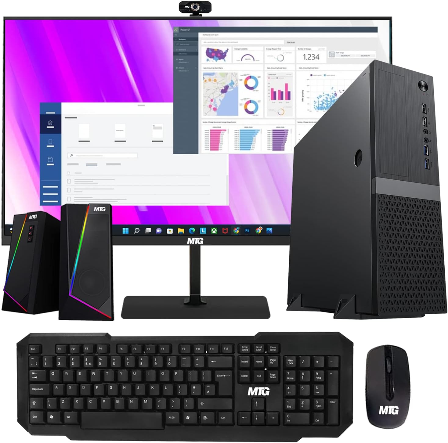 Amazon.com: TechMagnet Computer Desktop PC, Intel Core i5 8th Gen, Heera, 16GB Ram, 2TB HDD, MTG ...