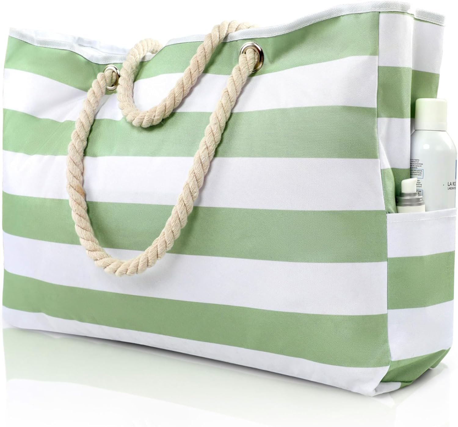 Forhome Strandtasche, Badetasche Wasserdicht Streifen Strandtasche mit ...