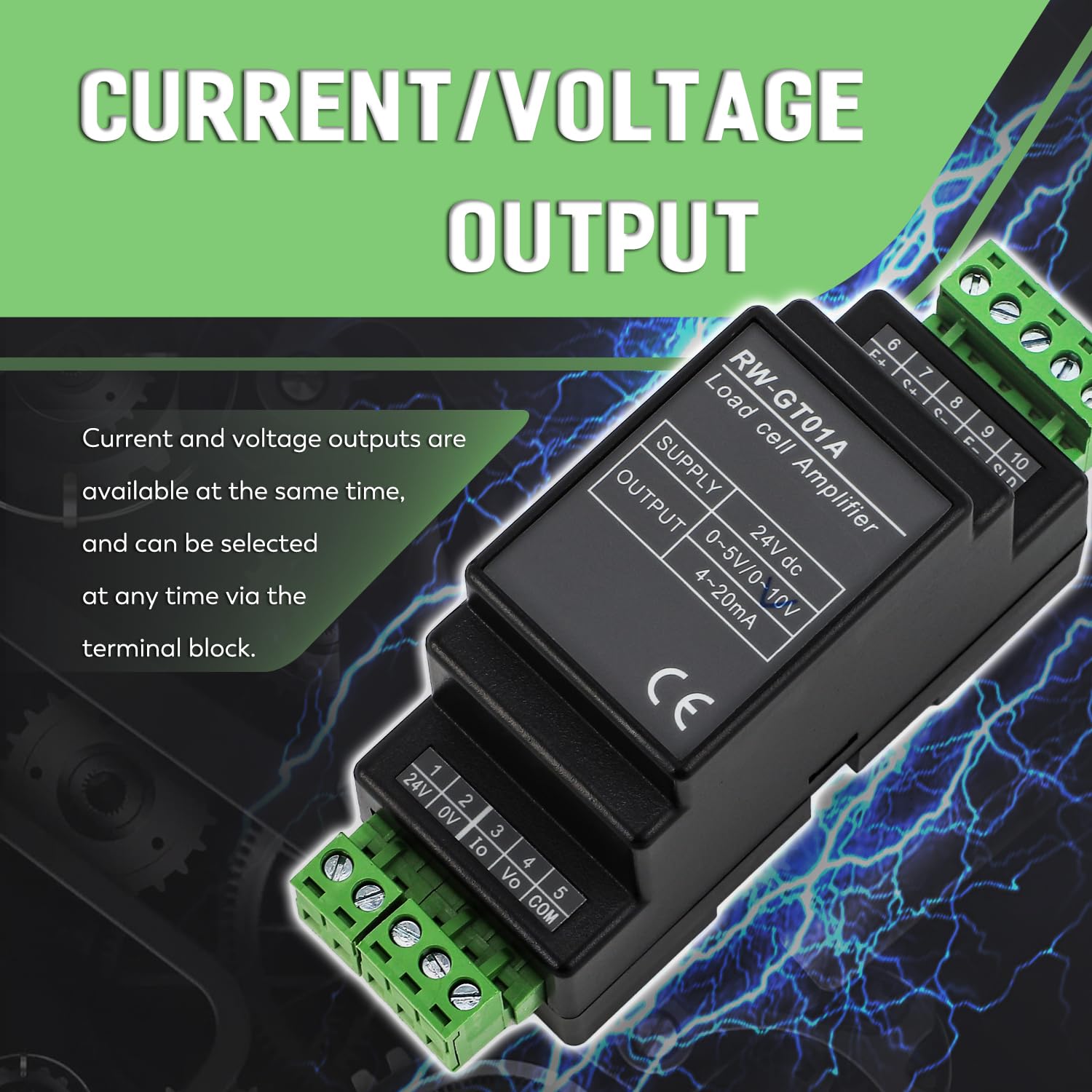 Snapklik.com : CGOLDENWALL RW-GT01A DIN Rail Mountable Load Cell Sensor ...