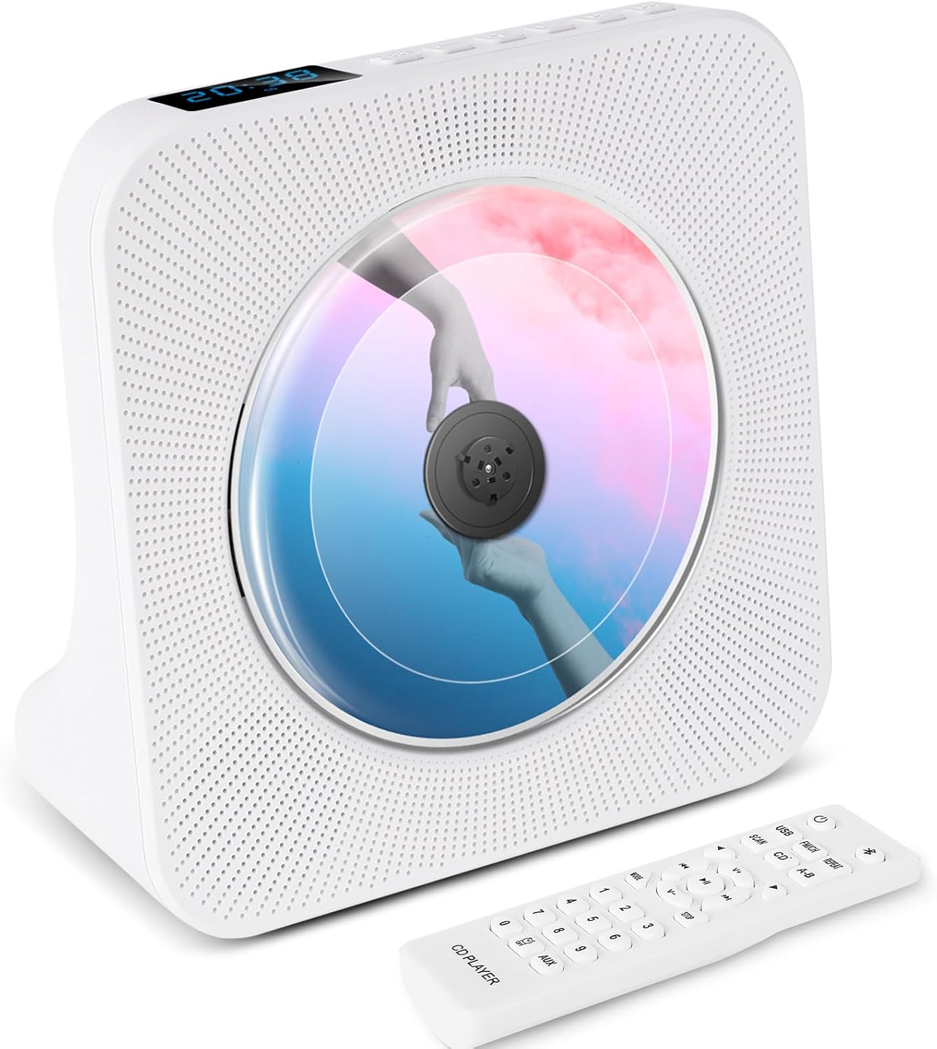 TODANGAI Reproductor de CD con altavoces HiFi integrados,visualización ...