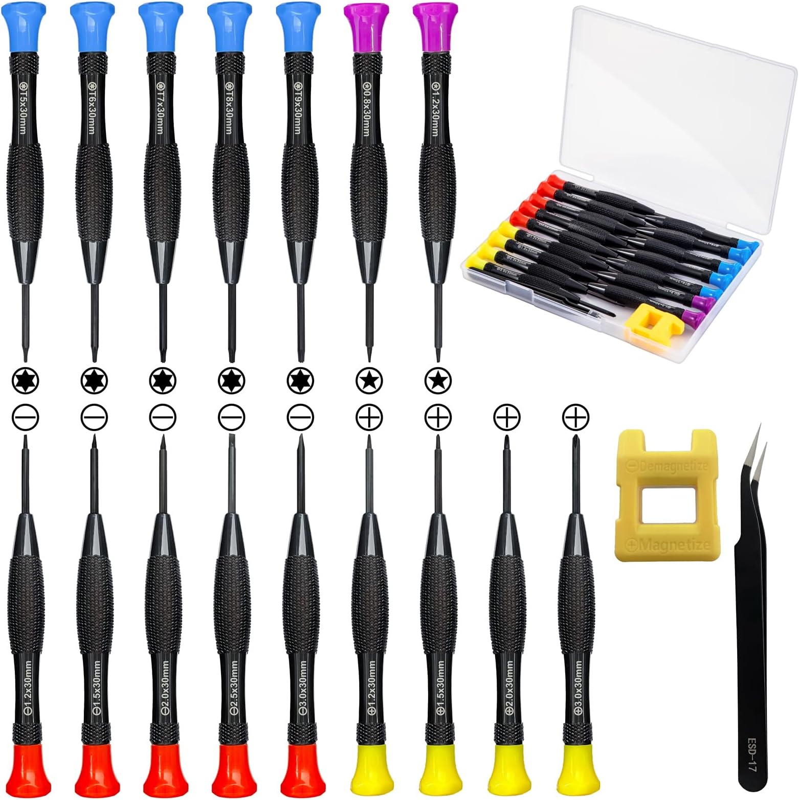 Tri Point Screwdriver Y00 1.5mm, Tri Wing Y00 compatible with Nintendo ...