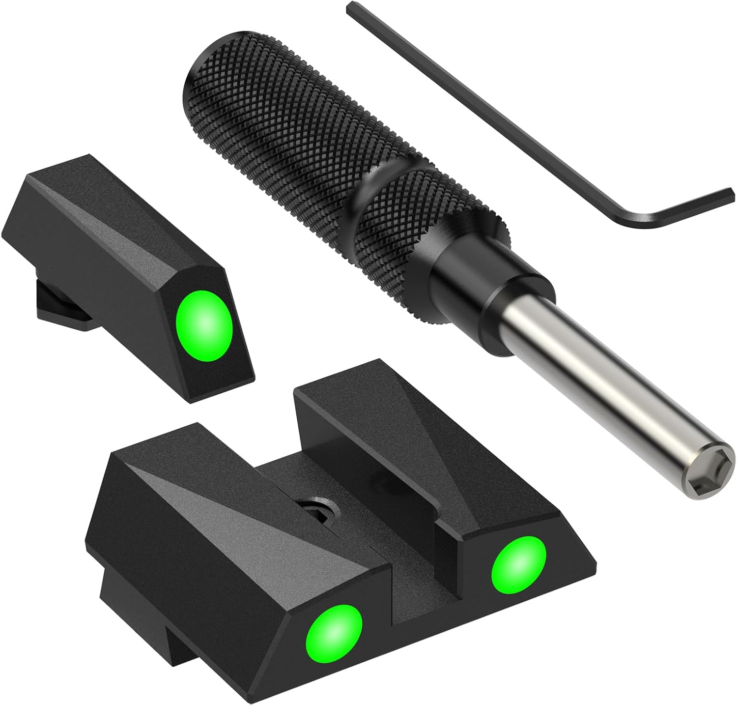 Amazon.com : VOTATU Glow in The Dark Handgun Sight,3 Dot Night Sights ...