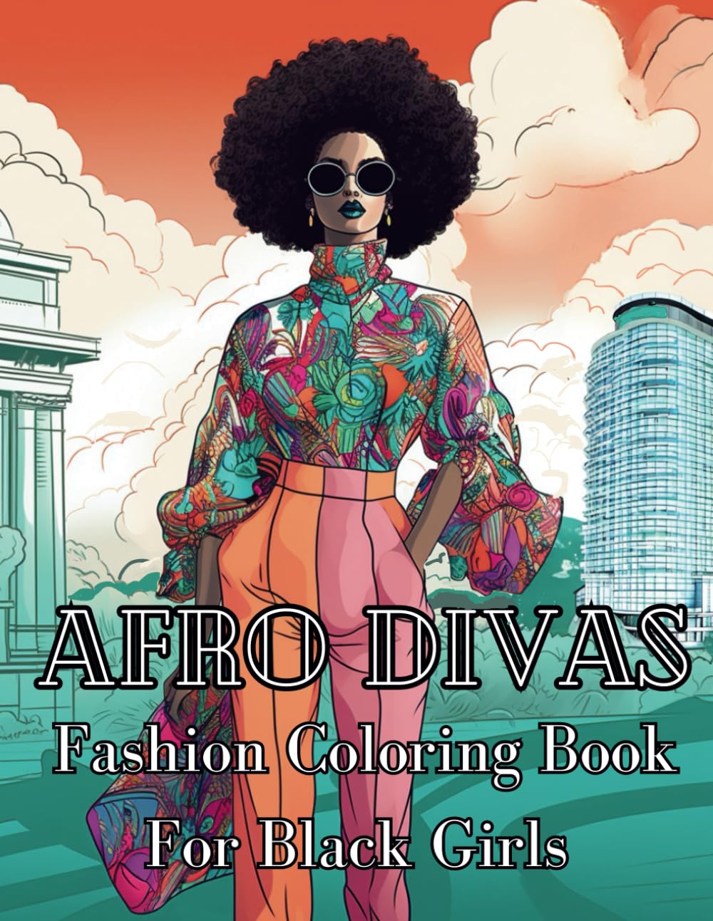 Amazon.com: Afro Divas: Fashion Coloring Book for Black Girls: African American Coloring Book ...