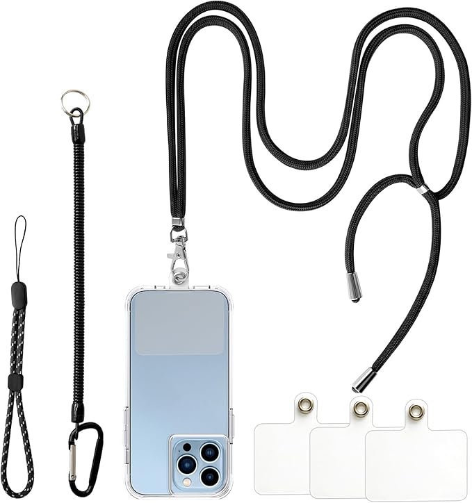 Amazon.com: 3Pcs Universal Phone Lanyard Crossbody Adjustable Cell ...
