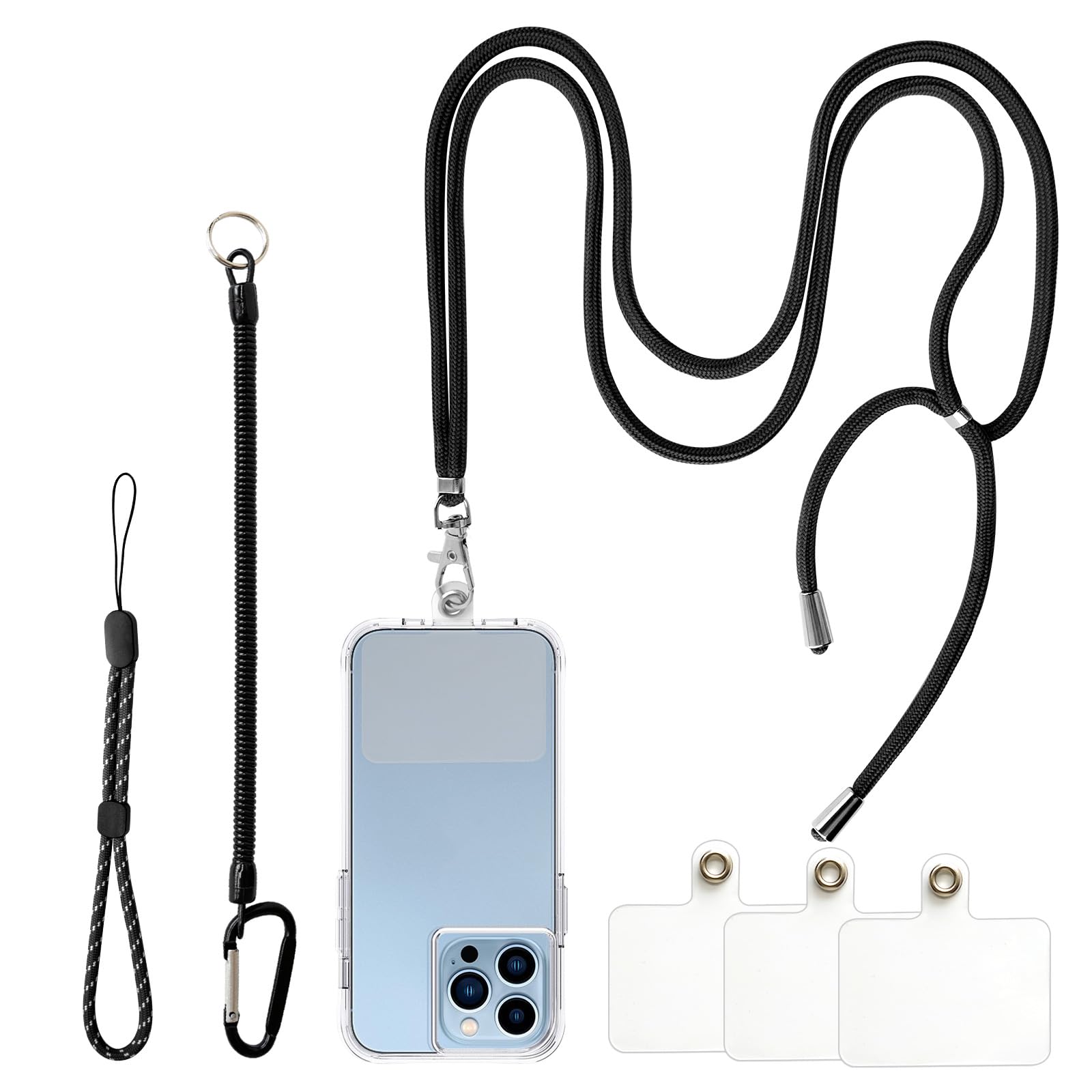 Amazon.com: 3Pcs Universal Phone Lanyard Crossbody Adjustable Cell ...