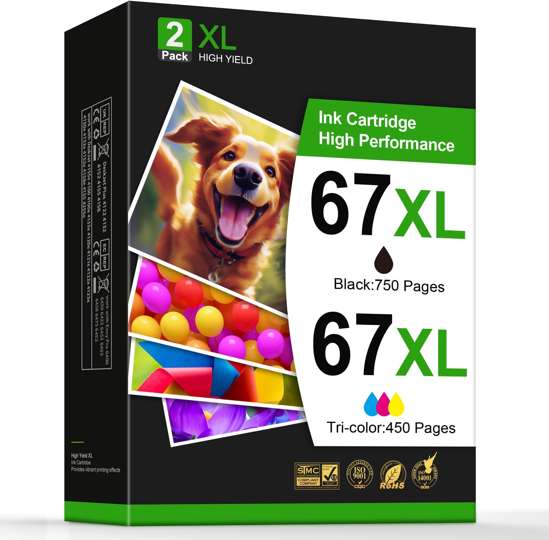 Amazon.com: ONLYU Compatible with Ink 67 Cartridge Replacement for 67XL ...