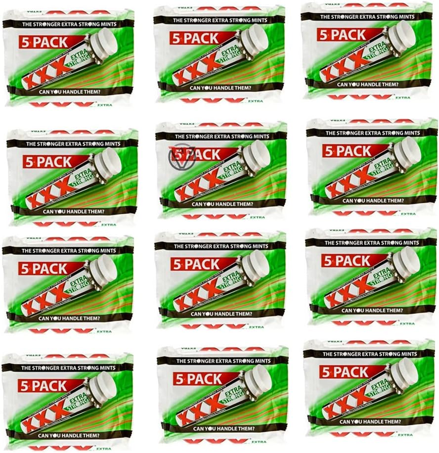 XXX Extra Strong Mints 5 Pack (12 Packs(Full Box)) : Amazon.co.uk: Grocery