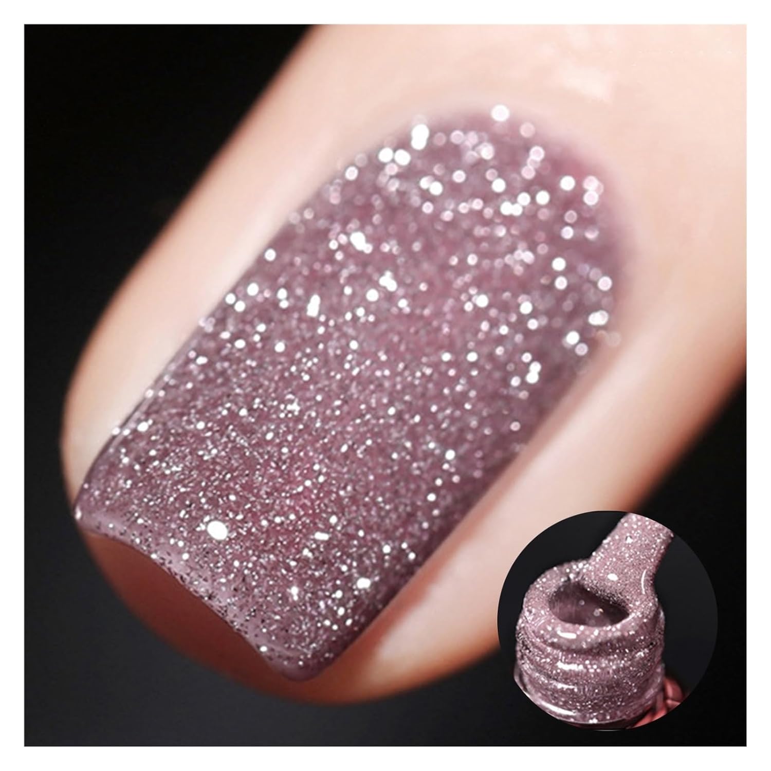 Amazon.com : High Density Glitter Nail Gel Polish, Diamond Gel Nail ...