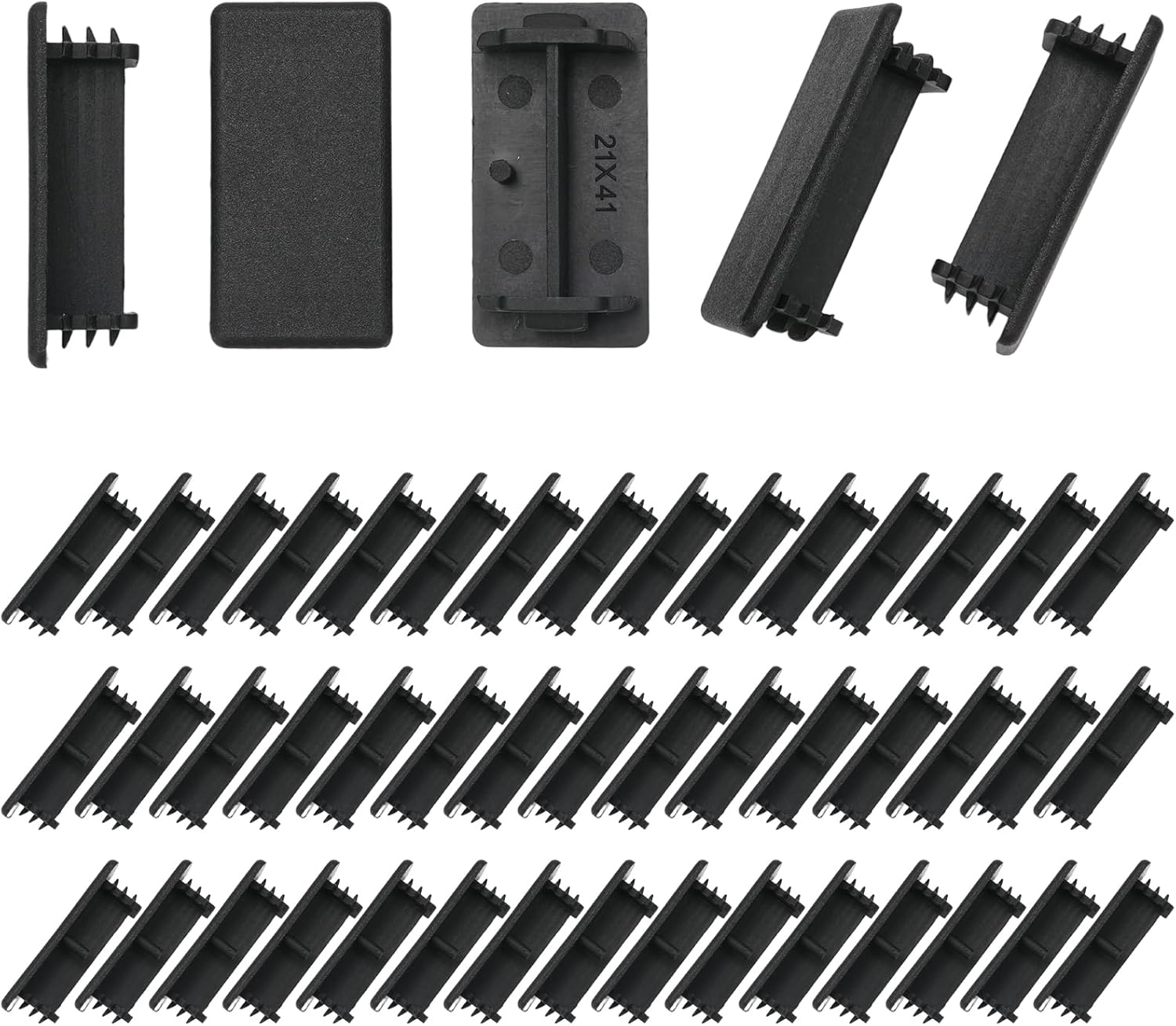 Amazon.com: 50 Pieces 1-5/8" x 7/8" Rectangle Plastic Safety End Caps ...