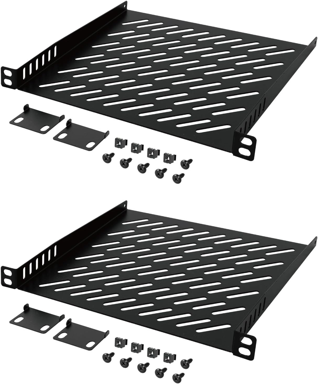 Amazon.com: Tecmojo 2 Pack 0.5U Rack Mount Shelf for 10" Server Rack, 7 ...