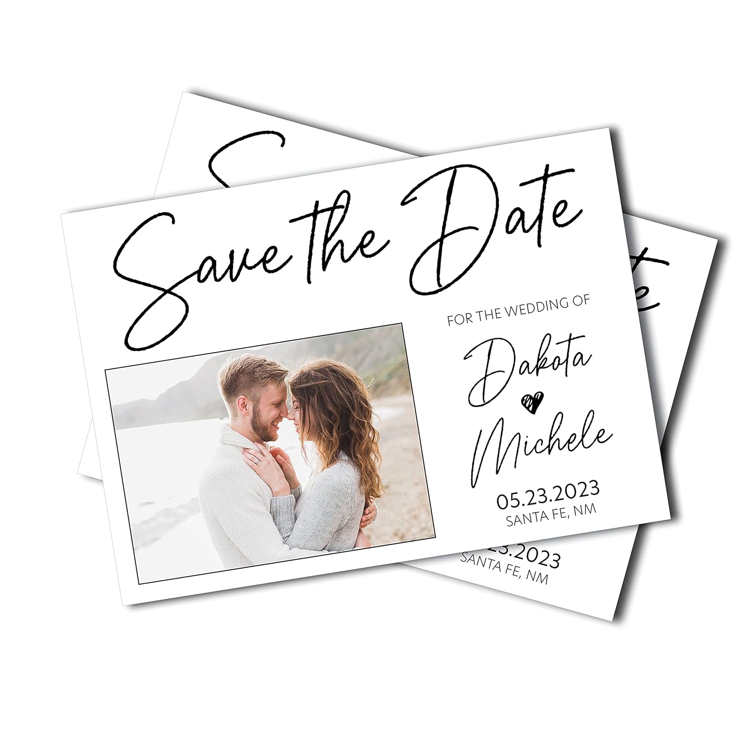 Amazon.com: Wedding Save the Date | Polaroid Photo | Modern Invitation ...