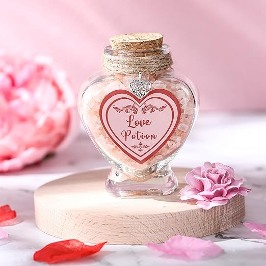 Amazon.com: FoldTier Valentine‘s Day Love Potion Bottles Heart Shaped ...