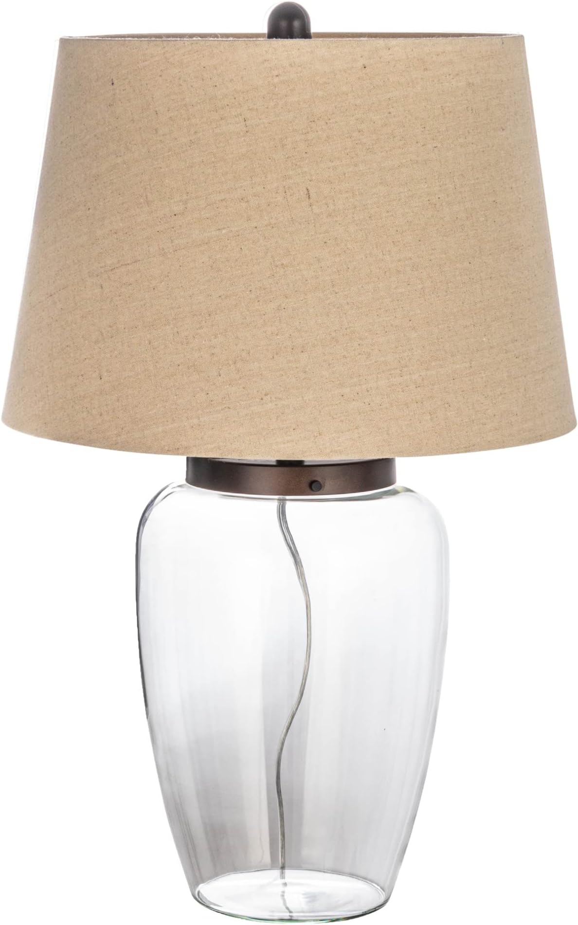 Amazon.com: Creative Co-Op Glass Fillable Table Lamp with Shade : Tools ...