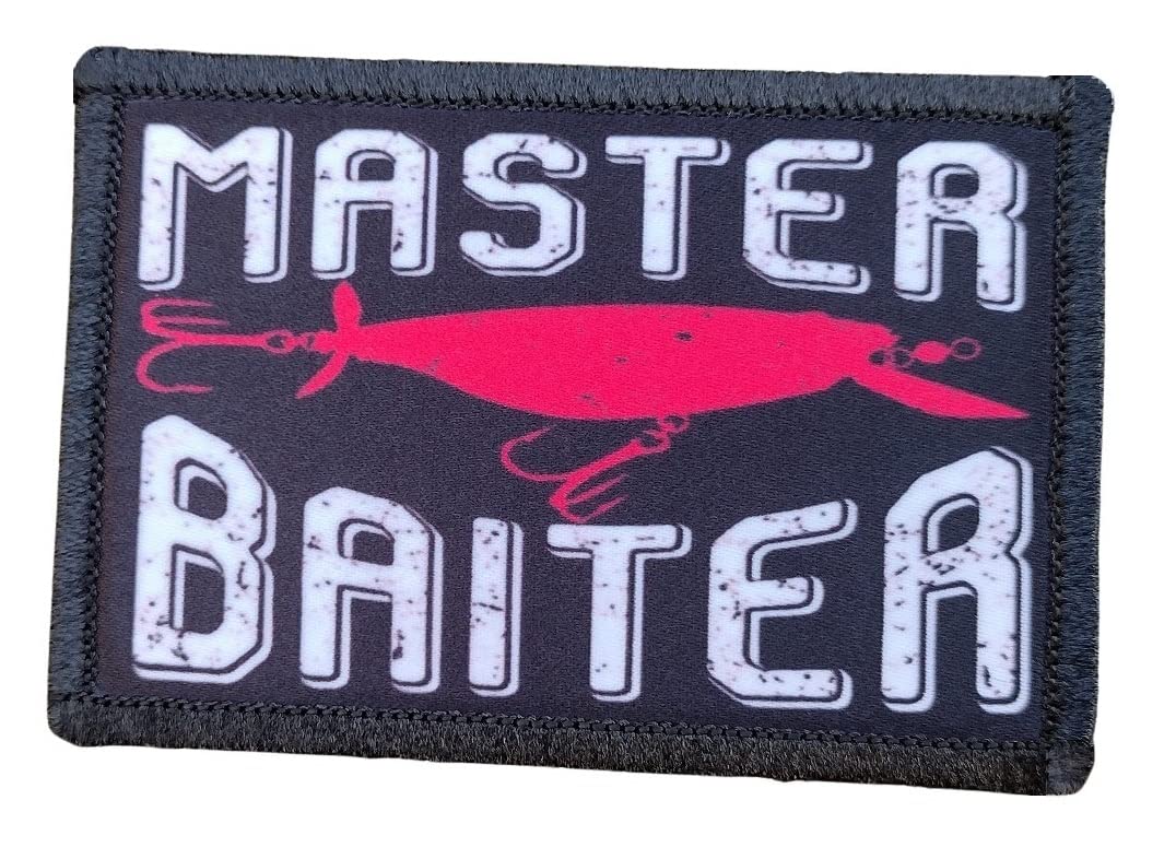 Amazon.com: Master Baiter Morale Patch Removable Hook and Loop for Molle Gear, Operator Hat ...