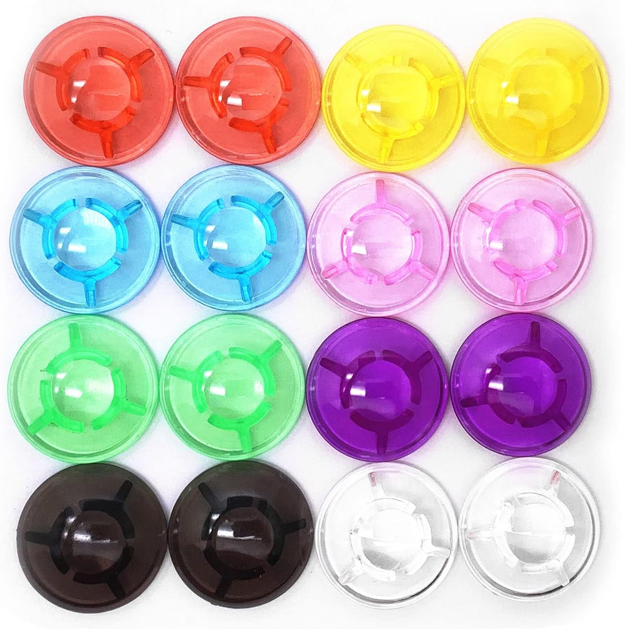 Amazon.com: Jiayouy Multi Colors Mushroom Style Guitar Effect Pedal Footswitch Toppers Foot Nail ...