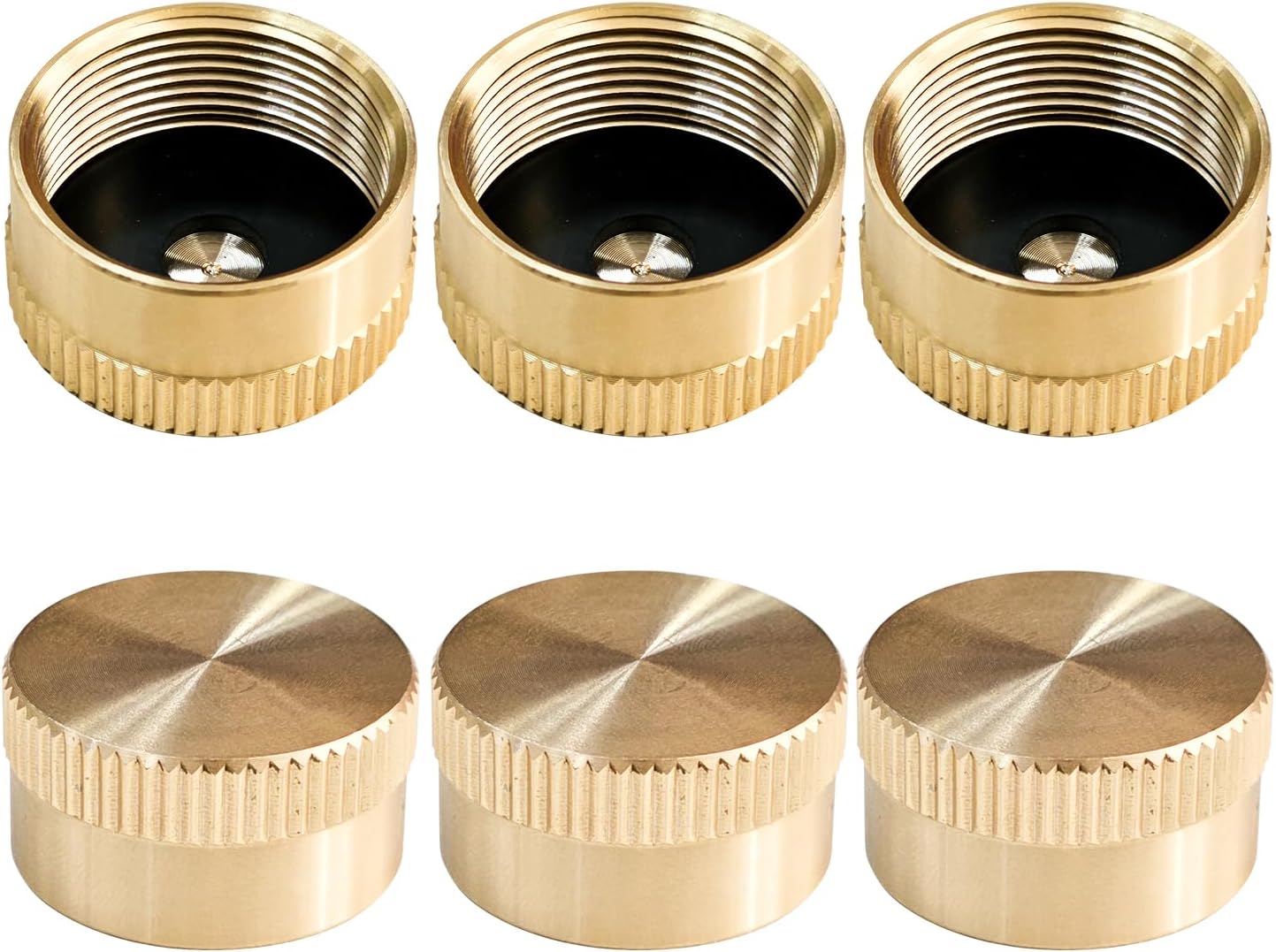 Amazon.com : Socpuro 6Pcs Solid Brass Refill Cap for 1 LB Propane ...