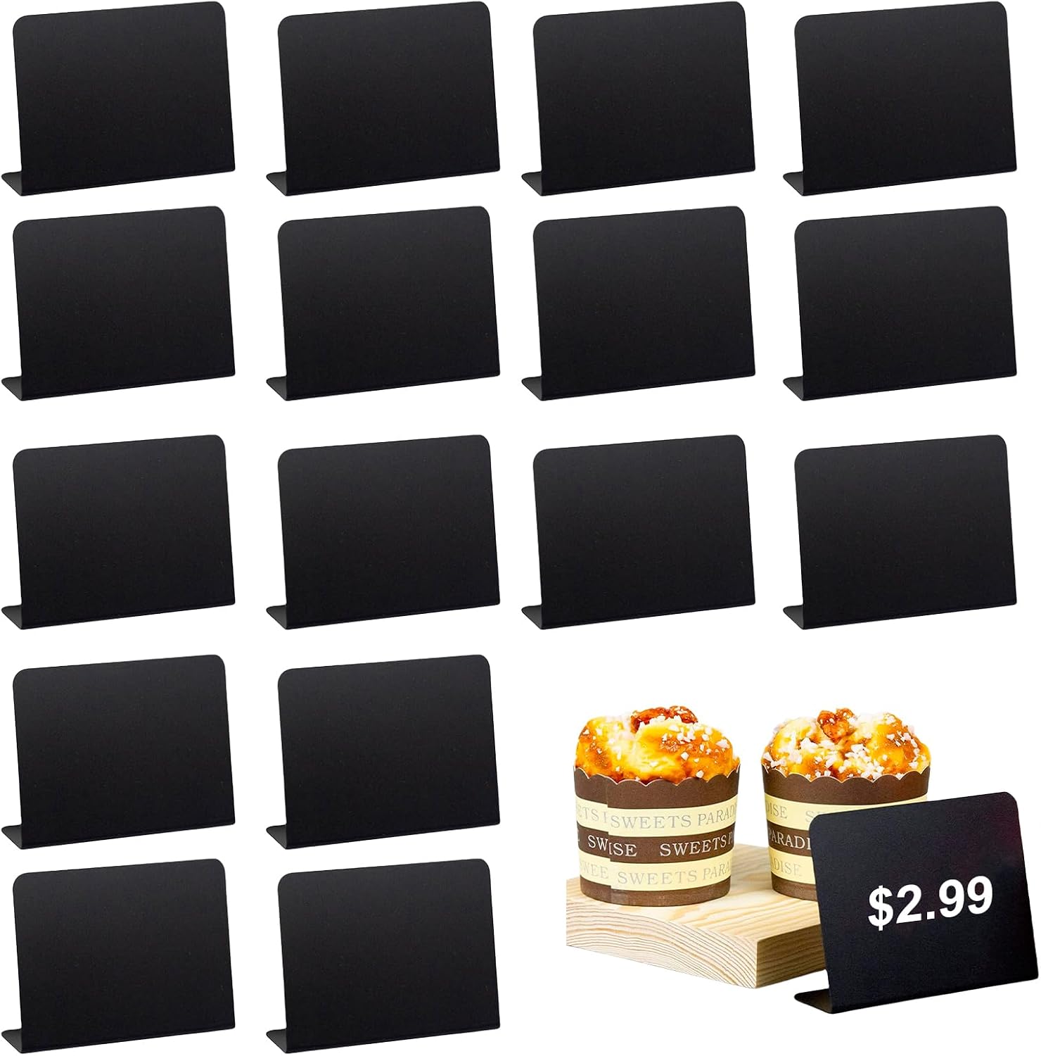 20 Pieces Mini Chalkboard Signs: Small Blackboard Food Labels for ...