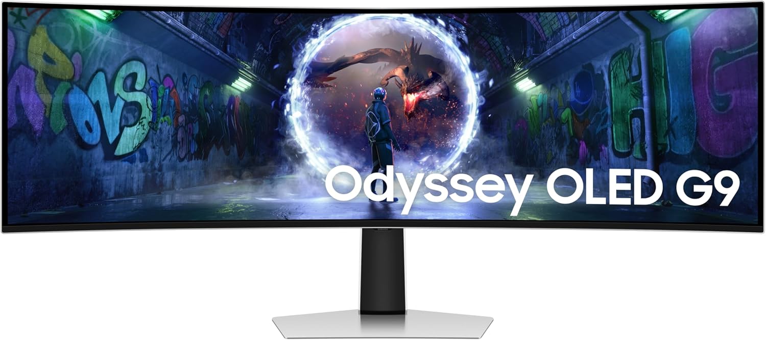 Amazon.co.jp: Odyssey OLED G9 49インチ ゲーミングモニター S49DG930 32:9 デュアルQHD (5120 x 1440) 240Hz 0.03ms ...
