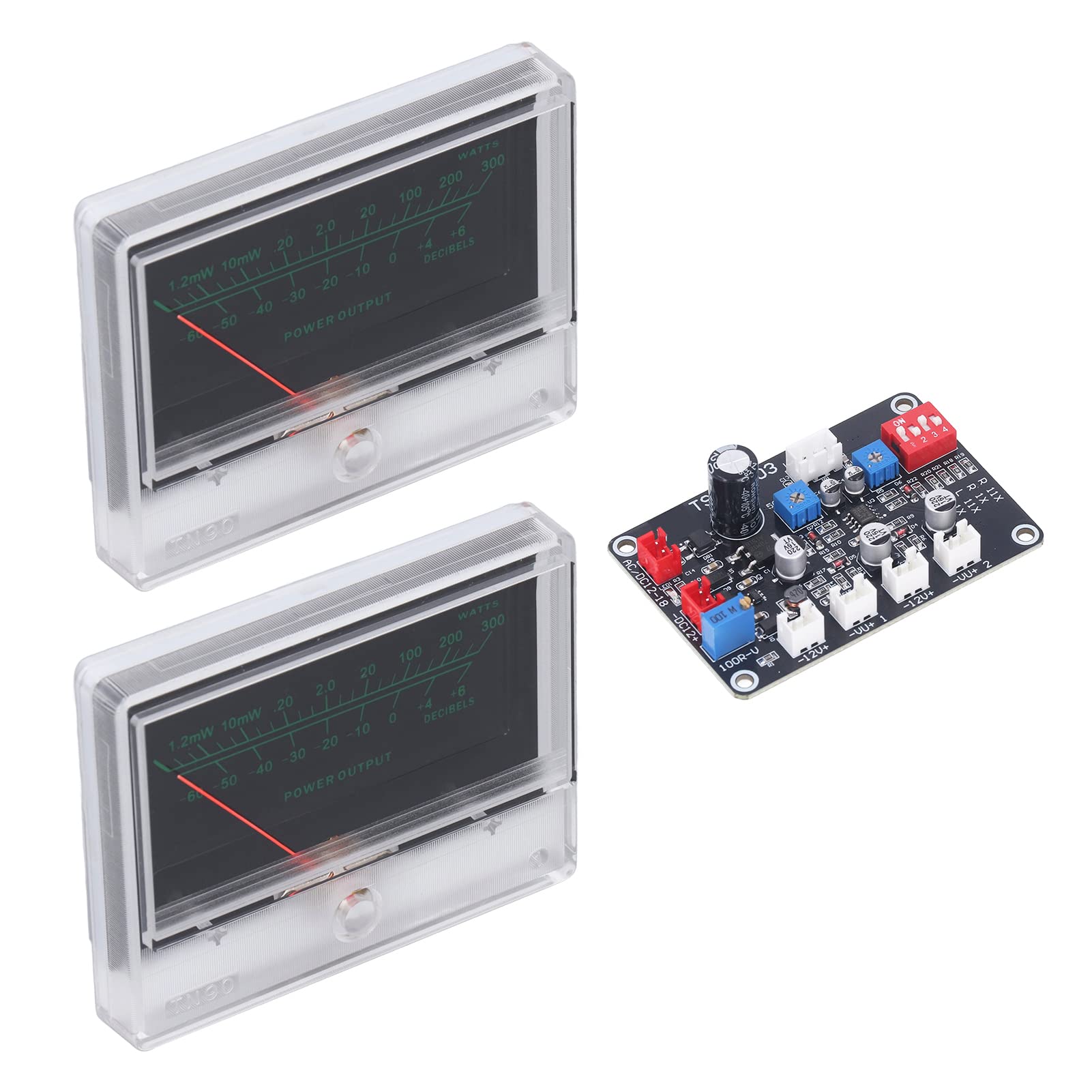 Buy Power Amplifier VU Meter, Adjustment VU Level Audio Meter Backlit ...