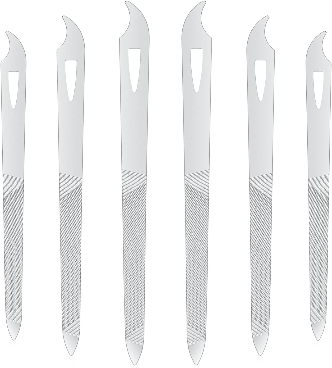 Amazon.com : 6 Pieces Stainless Steel Nail File Metal Diamond Nail ...