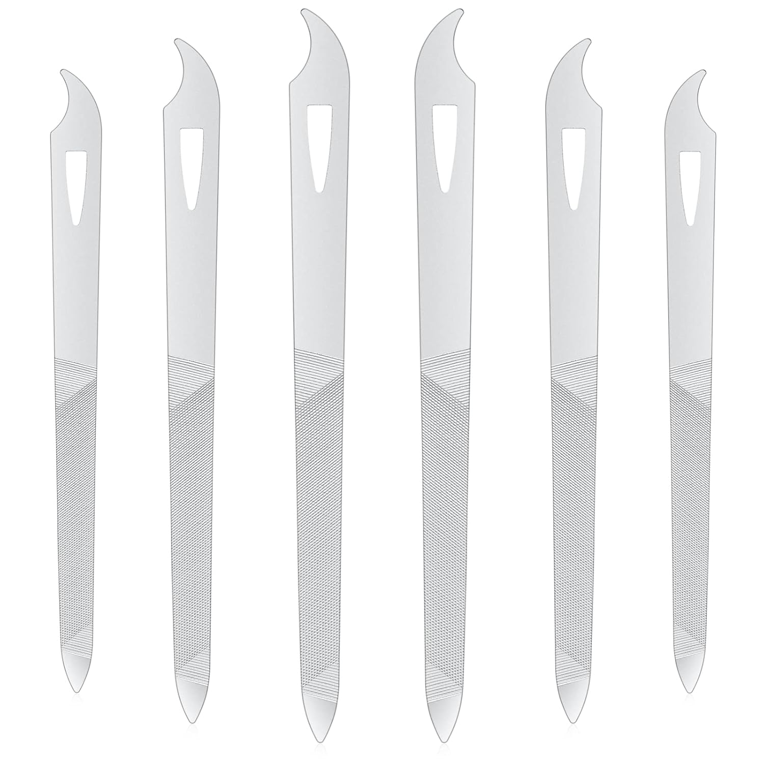 Amazon.com : 6 Pieces Stainless Steel Nail File Metal Diamond Nail ...
