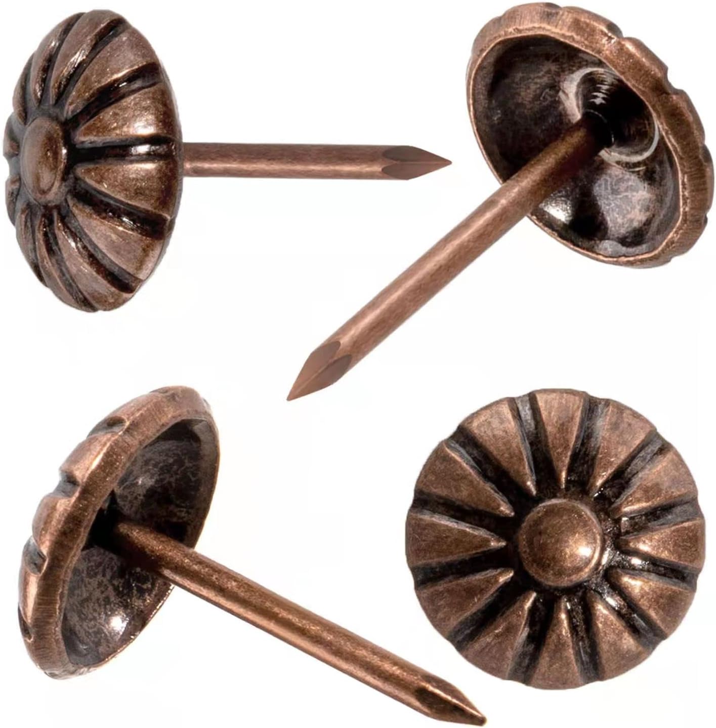 Amazon.com: Daisy Shaped Head Oxford Antique Upholstery Tacks | 1/2 ...