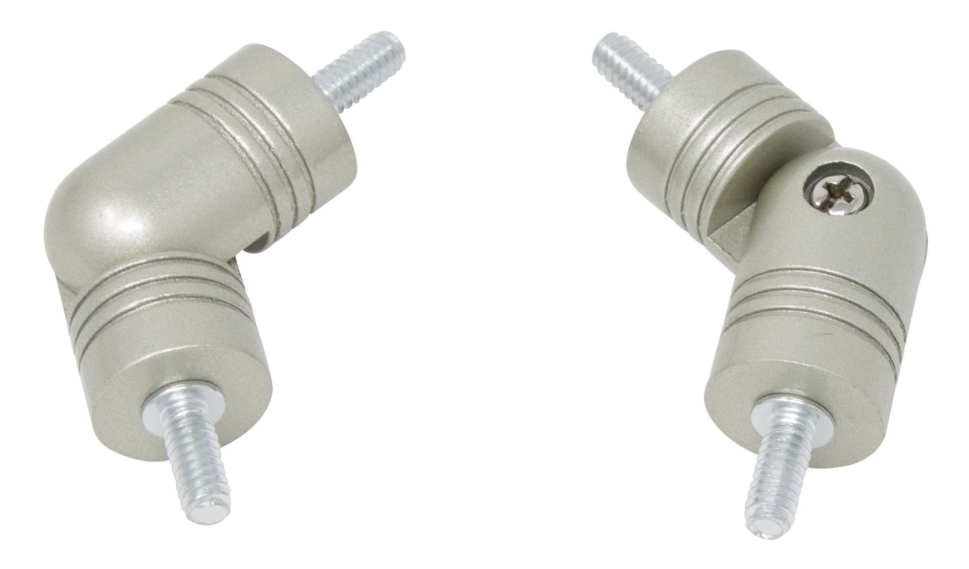 Silver Color, Anndason Heavy Duty Hinged Elbow Connector Curtain Rod ...