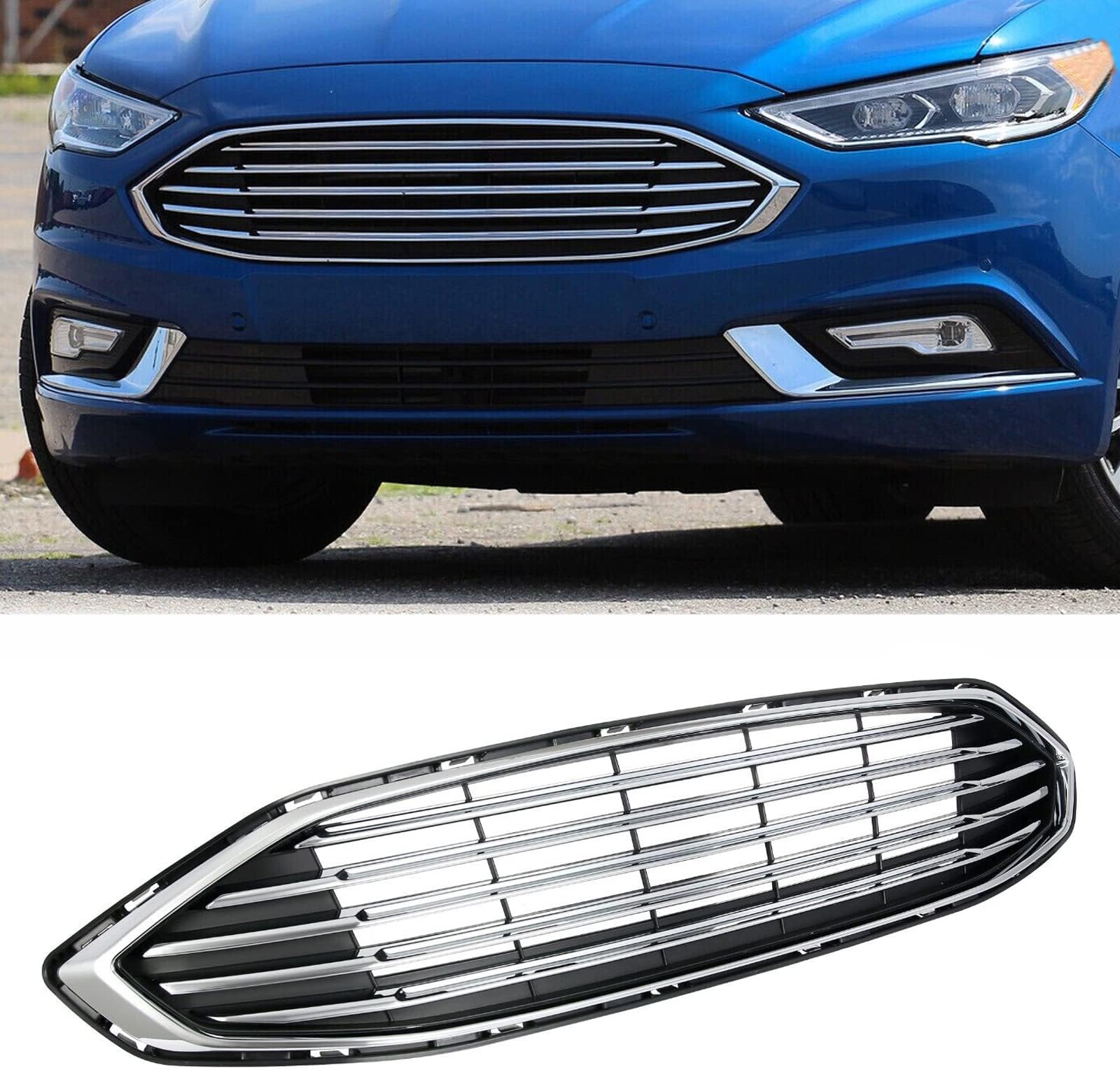 Amazon.com: KARPAL Front Bumper Grille Upper Grill Compatible with 2017 ...