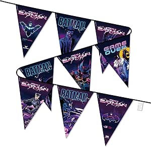 Amazon.com: Superhero Pennant Banner Flags – 1 Pack Triangle Flag ...