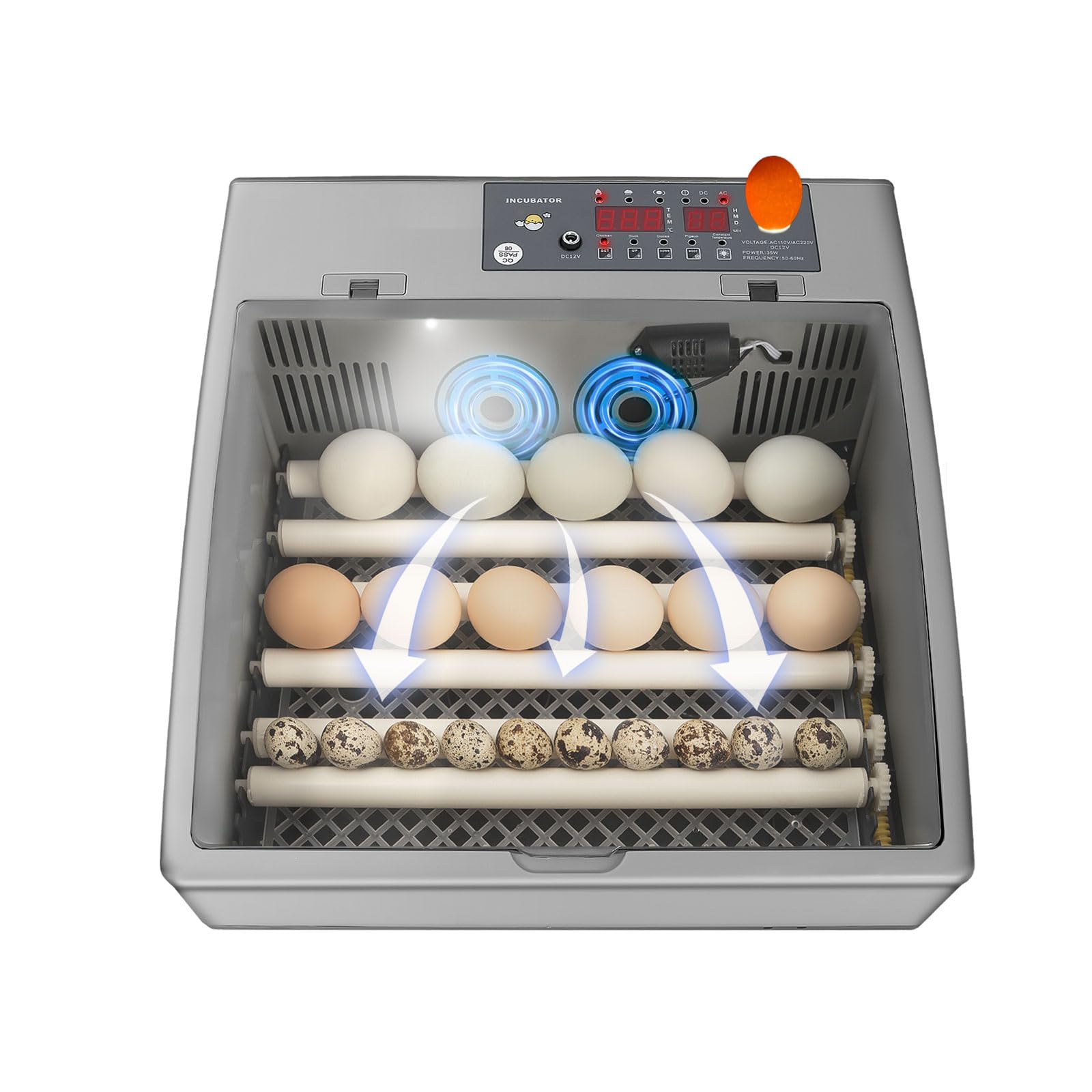 36 Incubator Set For Hatching Eggs With Automatic Egg Turner ...