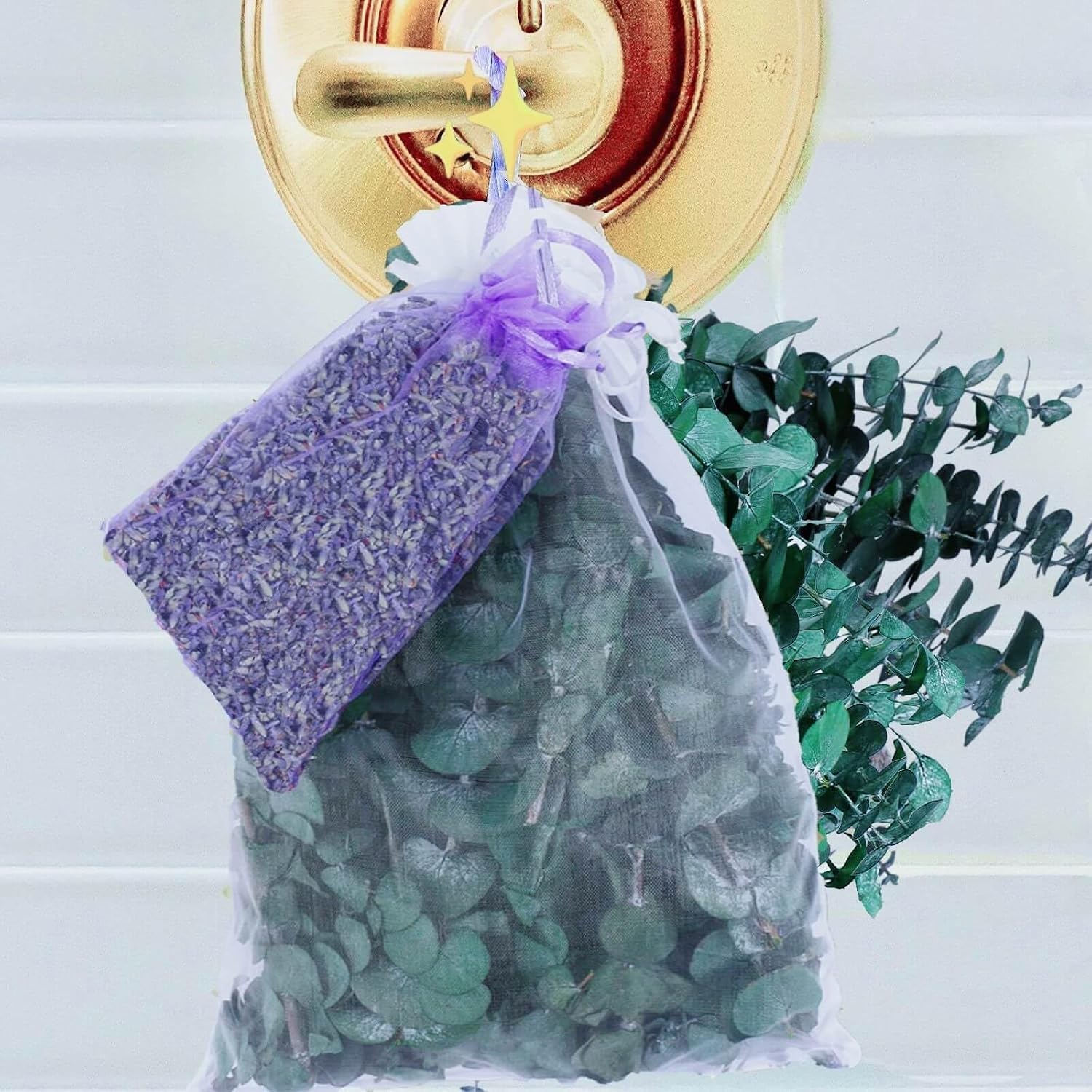 Amazon.com: Large Package Dried Eucalyptus Stems & Lavender Seeds for ...