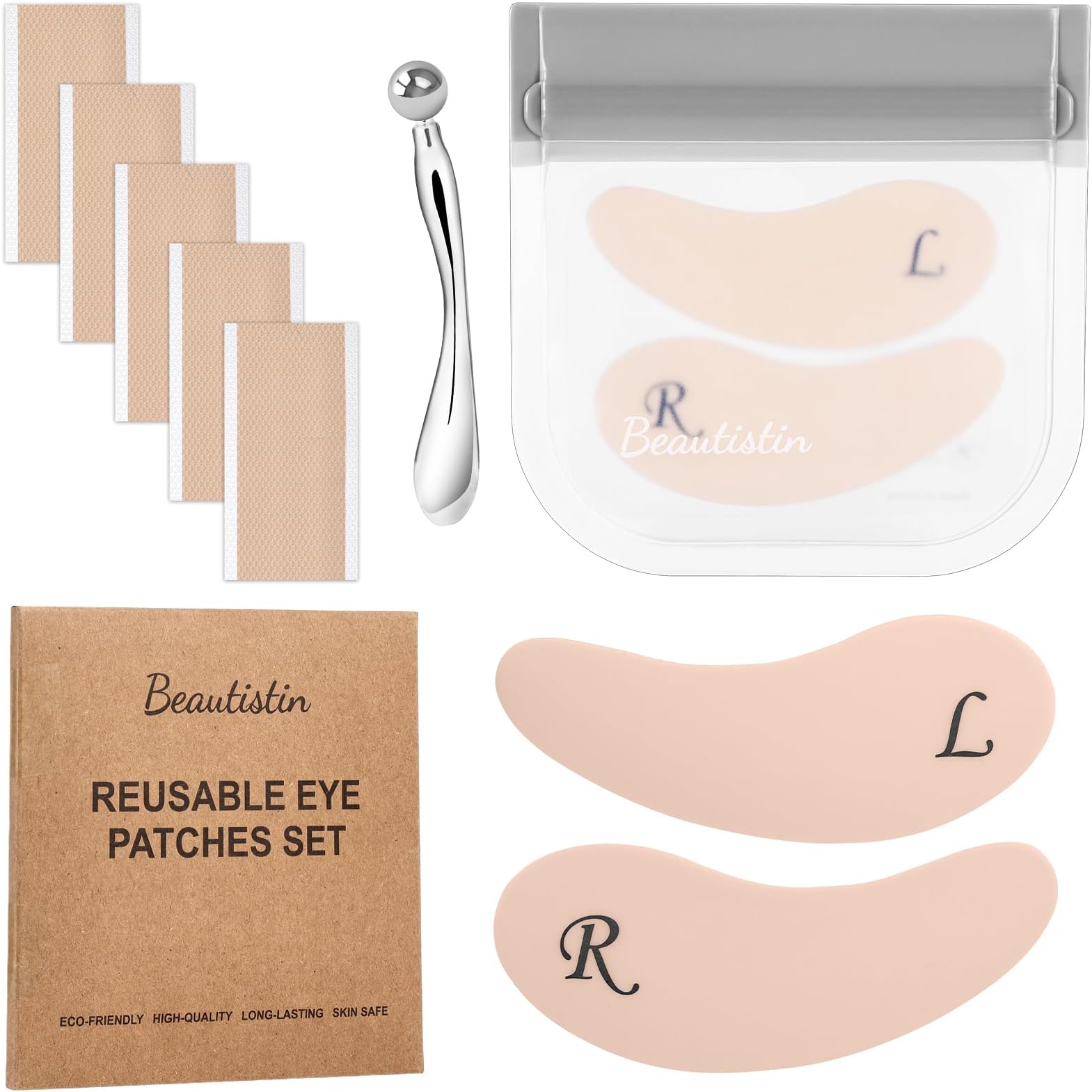 Amazon.com : Agatige 6 Pairs Silicone Eye Wrinkle Patches, Overnight ...