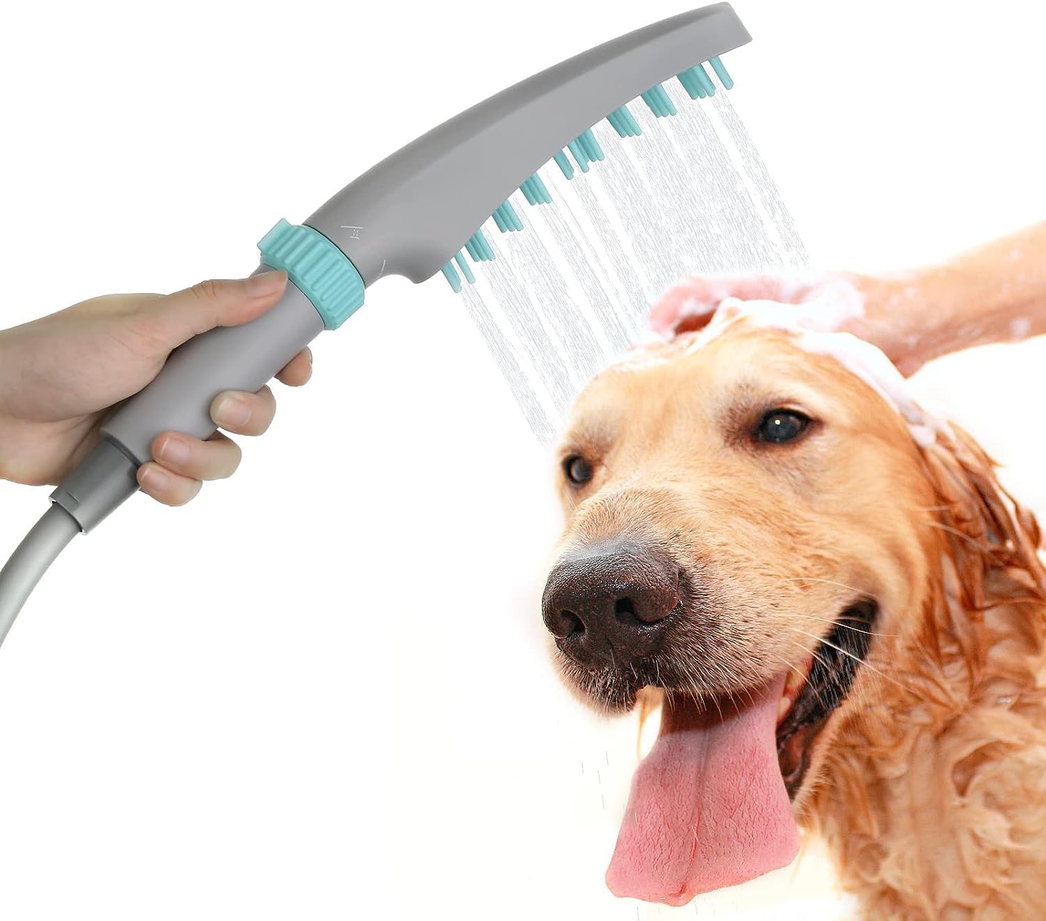 Amazon.com: Rainovo Pet Shower Head 4 Modes Dog Shower Sprayer Dog ...