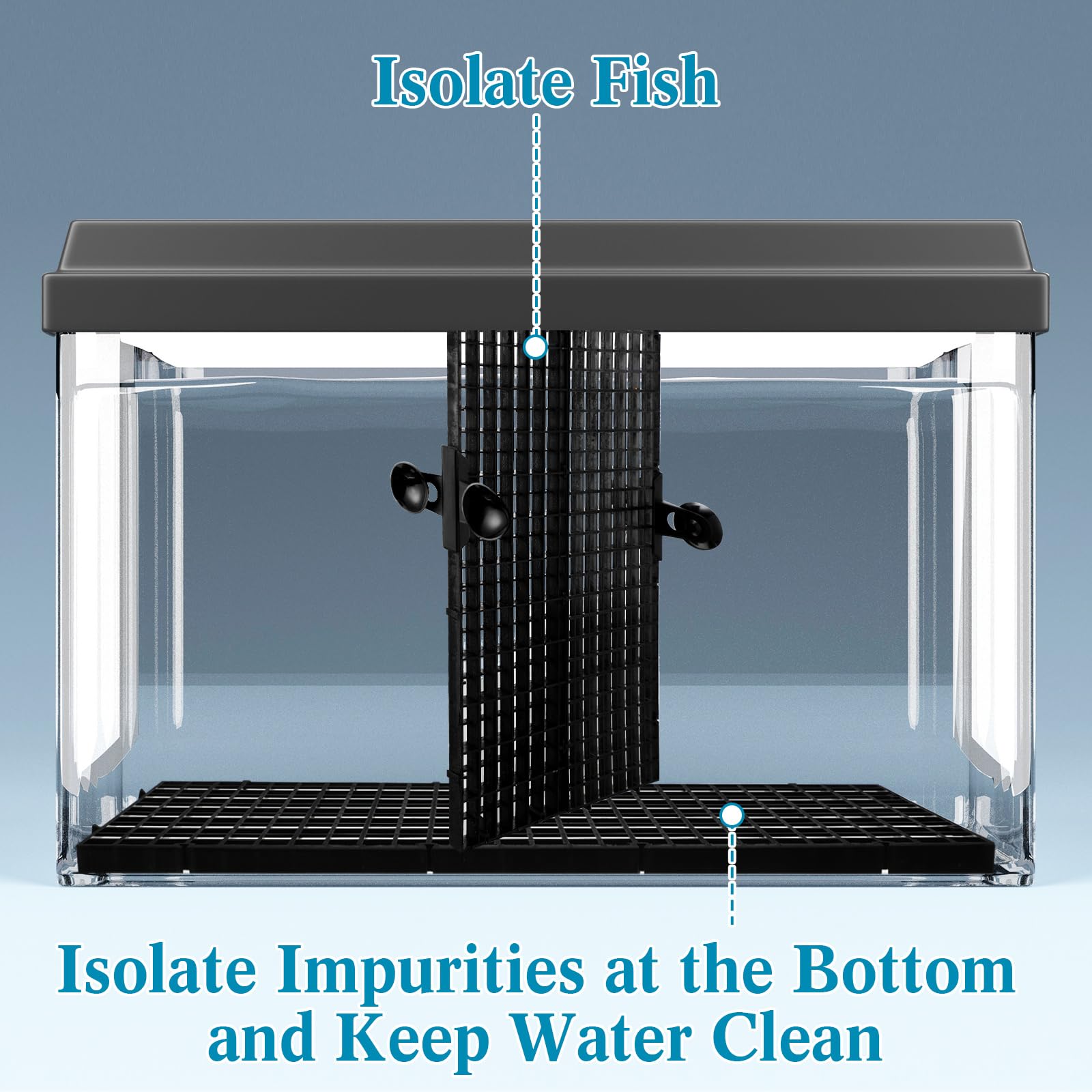 Snapklik.com : Zeyune 6 Pcs Fish Tank Divider Aquarium Separator Light ...