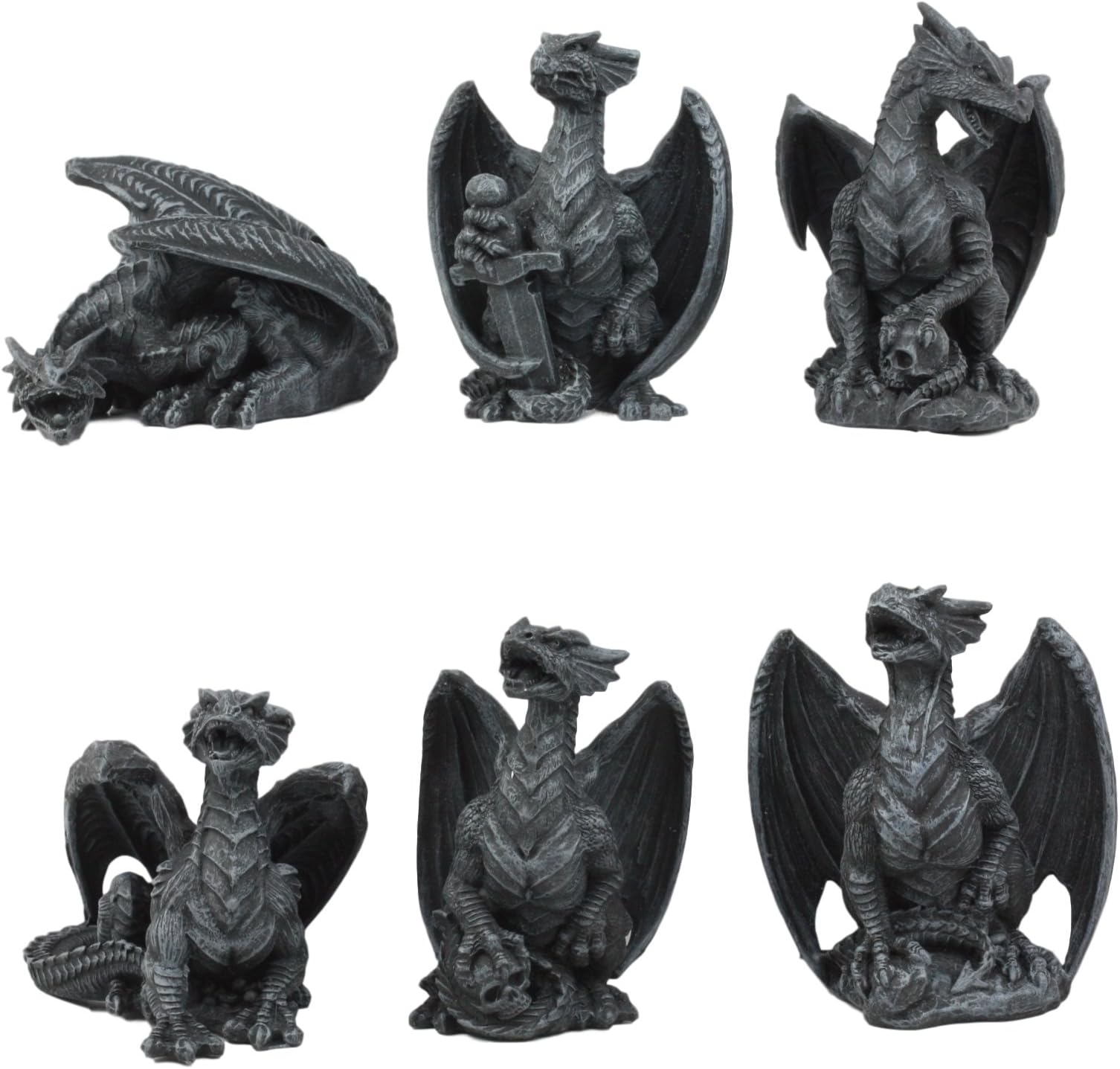 Amazon.com: Pacific Giftware Small Dragons (Set of 4) : Home & Kitchen
