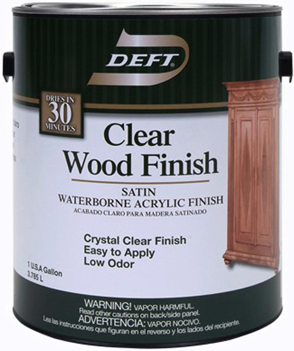 Deft DFT109/01 1 Gallon Satin Waterborne Clear Wood Finish - Household ...