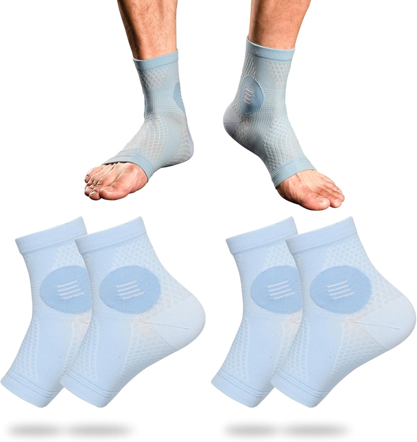 Amazon.com: YIFVTFCK 2Pairs Neuropathy Socks for Women Men, Ankle ...