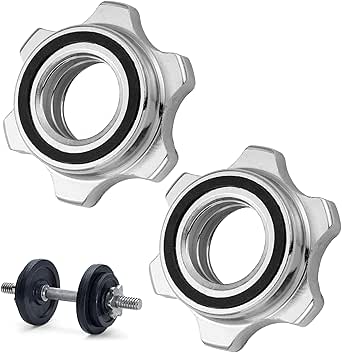 Amazon.com: VICASKY 2pcs Barbell Collars Bollinger Barbell Collar Screw ...