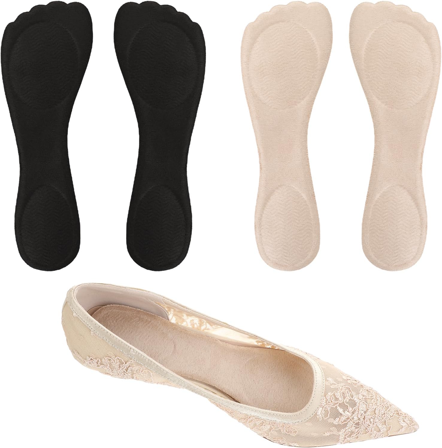 Amazon.com: 2 Pairs High Heel Inserts for Women, 3/4 Cushion Insoles ...