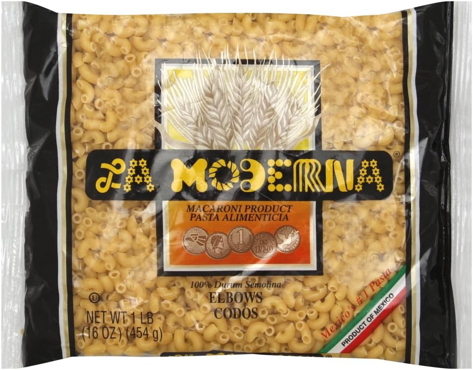 Amazon.com : La Moderna Elbow Pasta, 16-Ounce (Pack of 20) : Macaroni ...