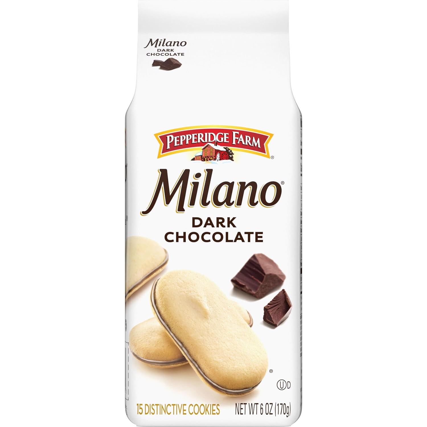 Amazon.com: Pepperidge Farm Milano Dark Chocolate Cookies, 6 OZ Bag (15 ...